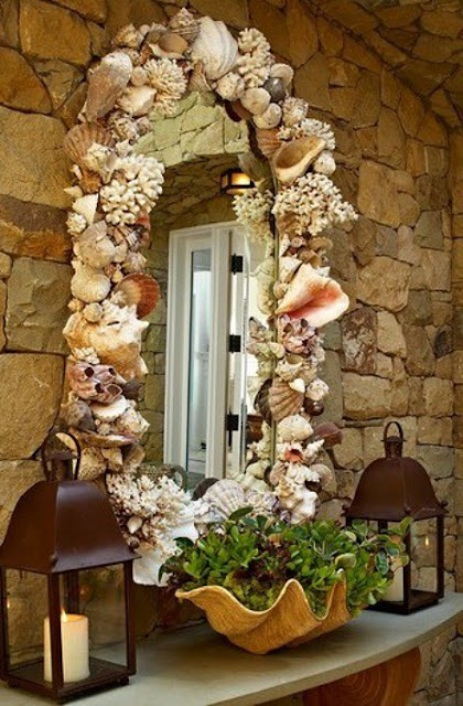 ciao! newport beach: decorating with sea shells