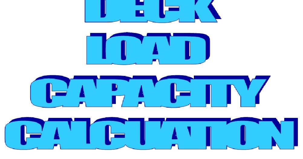 KISI KISI ILMU: DECK LOAD CAPACITY CALCULATION