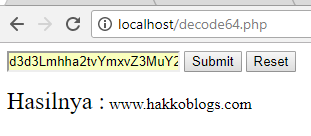 hash base64 encode dan decode di php - Hakko Blog's