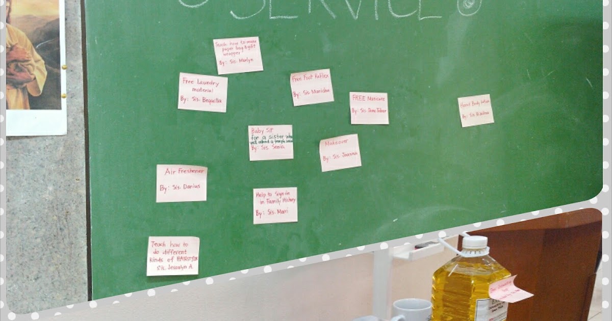 Relief Society Activity: Service Auction