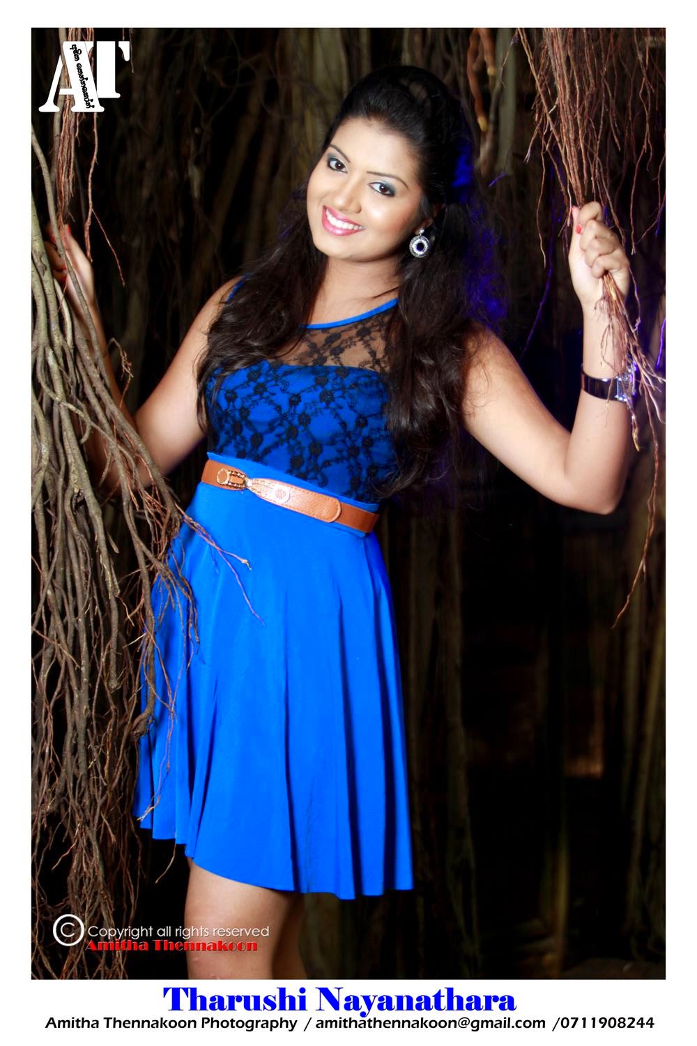 Tharushi Nayanathara Blue Mini Cute Photos Stills Lanka Gossip Room Gossip Lanka Newshot