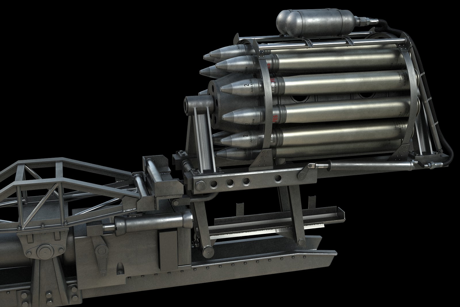 Luftwaffe Lovers: 3D MODELING: Henshel Hs129 B-3, Bordkanone BK 75 mm ...