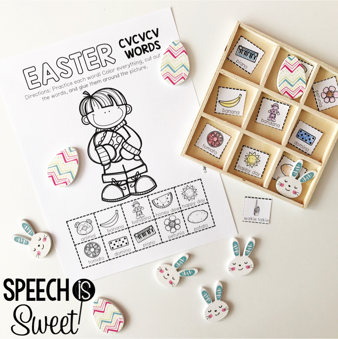 Easter Theme in Speech Therapy! - Speech is Sweet