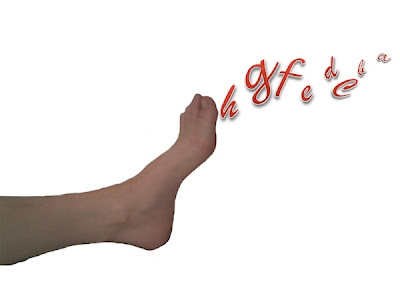 Exercise of the Day: Day 20- Foot Cursive- The Alphabet