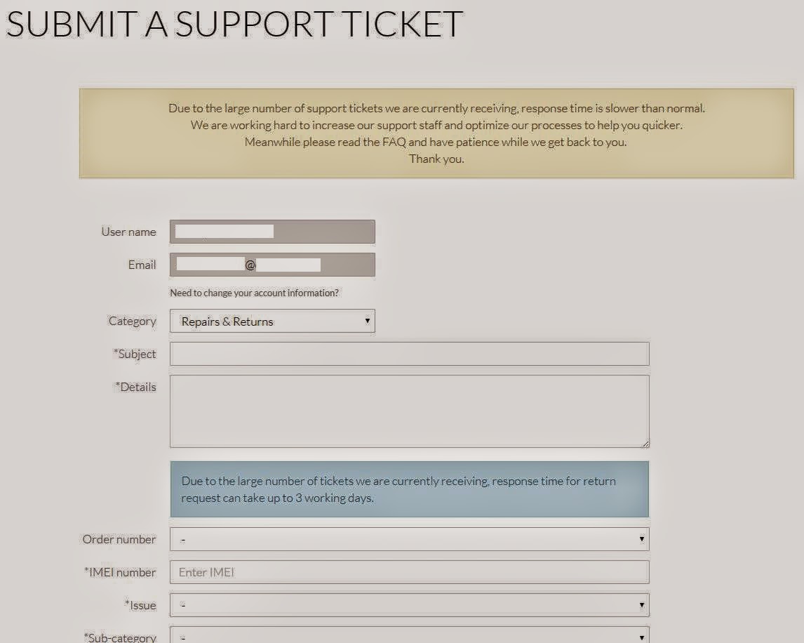 OnePlus One(A0001)の日本からの交換(RMA)・修理記録 | AndMem