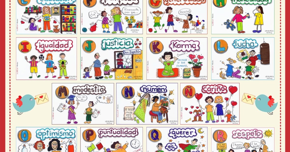 LAPICERO MÁGICO: Abecedario de valores y actitudes