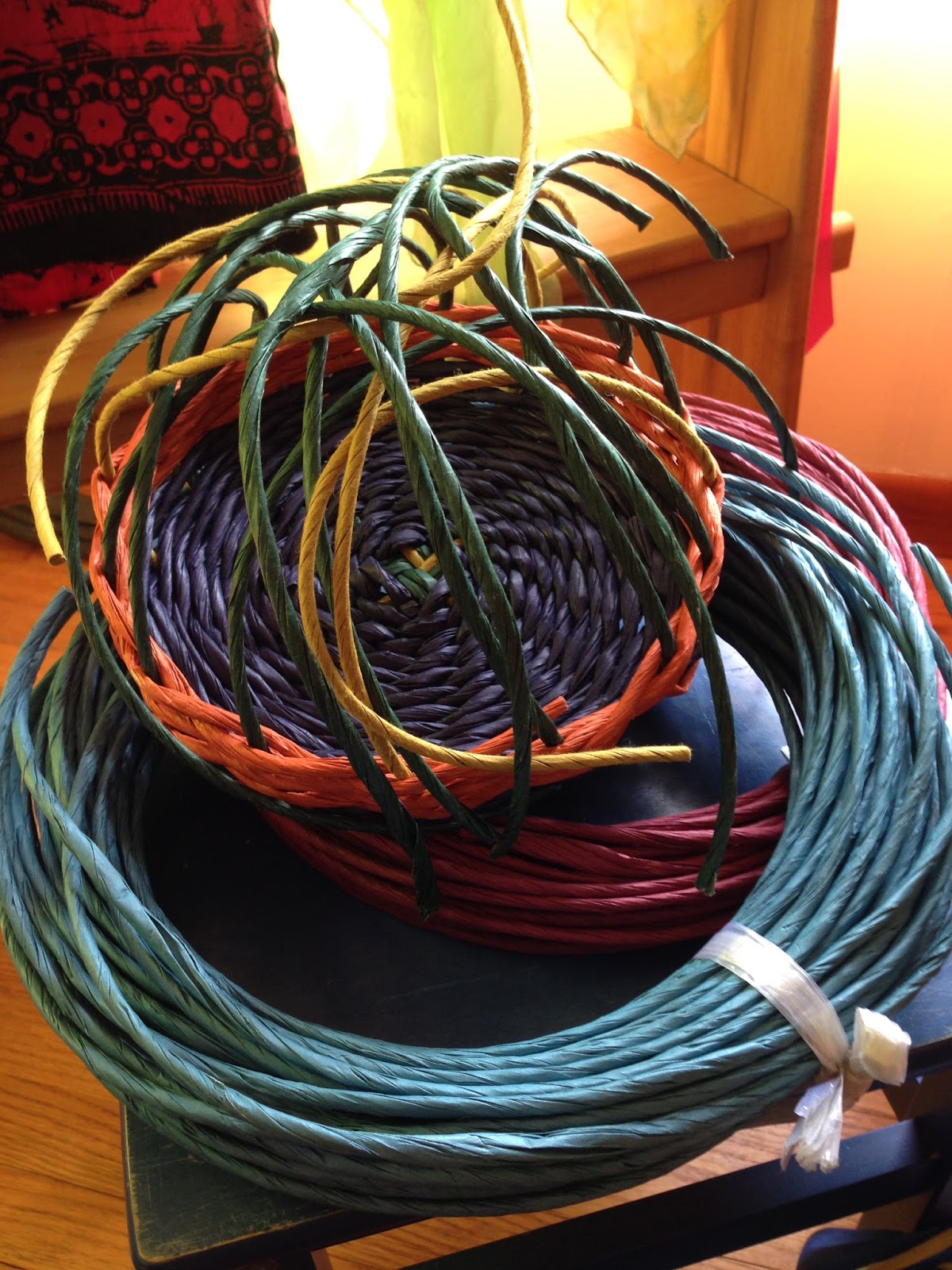 Hartsbrook Community Crafting: Fiber-rush baskets