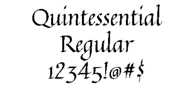 Quintessential Font - Android Demand