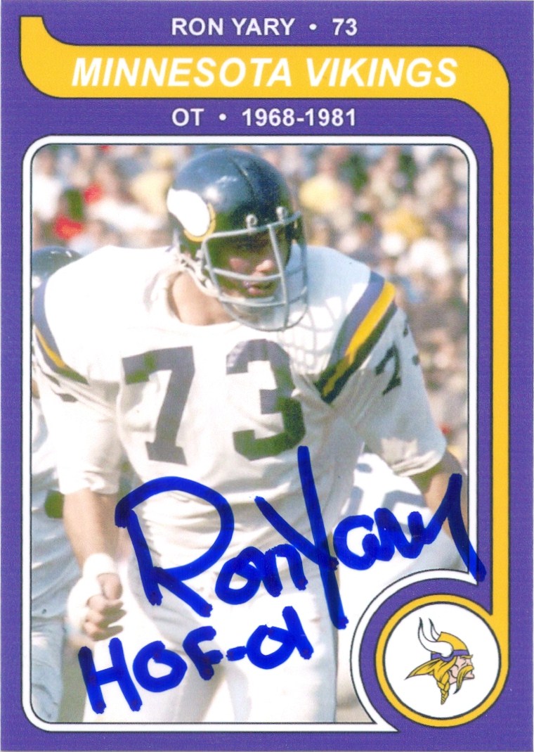 Minnesota Sports Autograph Project: RON YARY