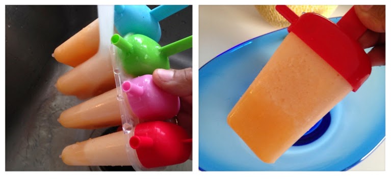 MUSKMELON POPSICLES / CANTALOUPE POPSICLES / KIRNI POPSICLES