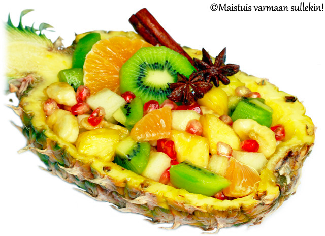 Maistuis varmaan sullekin!: Marinoitu hedelmäsalaatti
