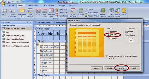 cara membuat tabel, form, query dan report di Ms.Access: Cara Membuat ...