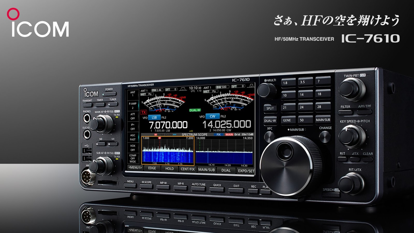 Icom IC-7610 Användarmanualer (uppdaterat 17 november 2017)
