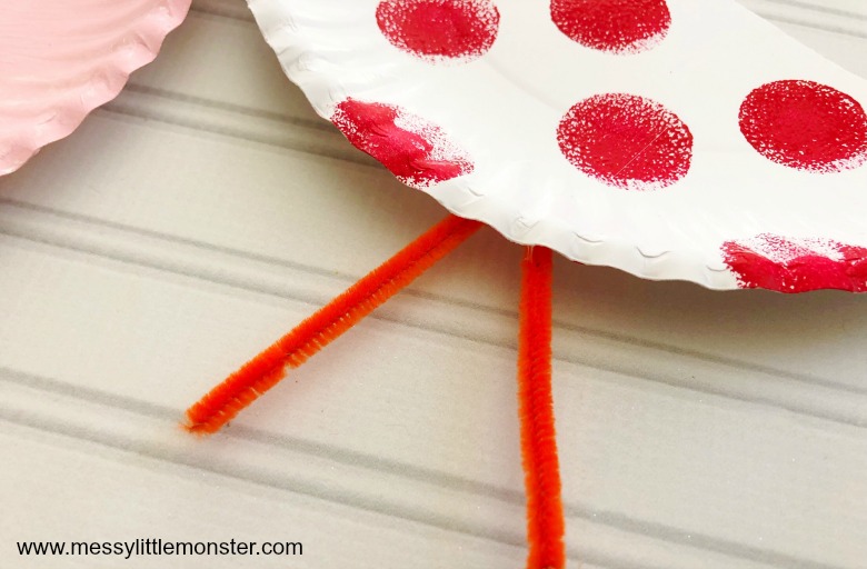 Paper Plate Love Birds Valentine's Day Craft - Messy Little Monster