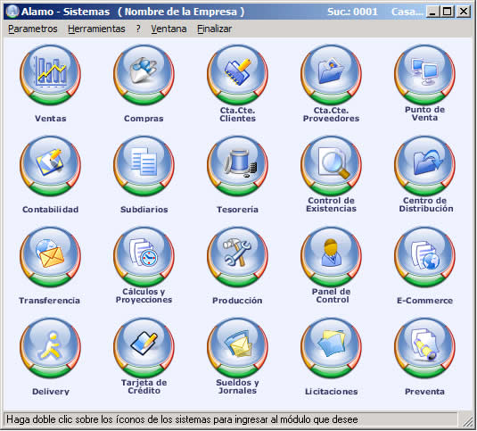 ERP Alamo: Módulos del Sistema