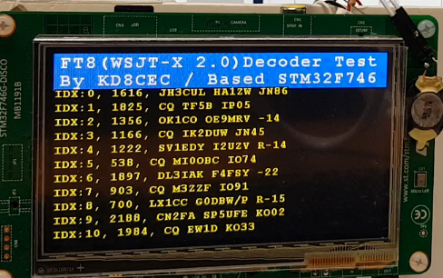 Improvements to use the FT8 protocol on the Cortex-M base