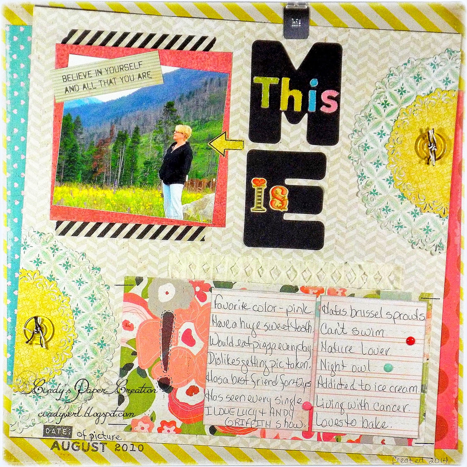 CINDY'S PAPER CREATION: Hi! This Is Me