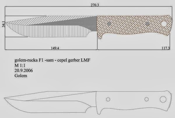 facón chico: Moldes de Cuchillos