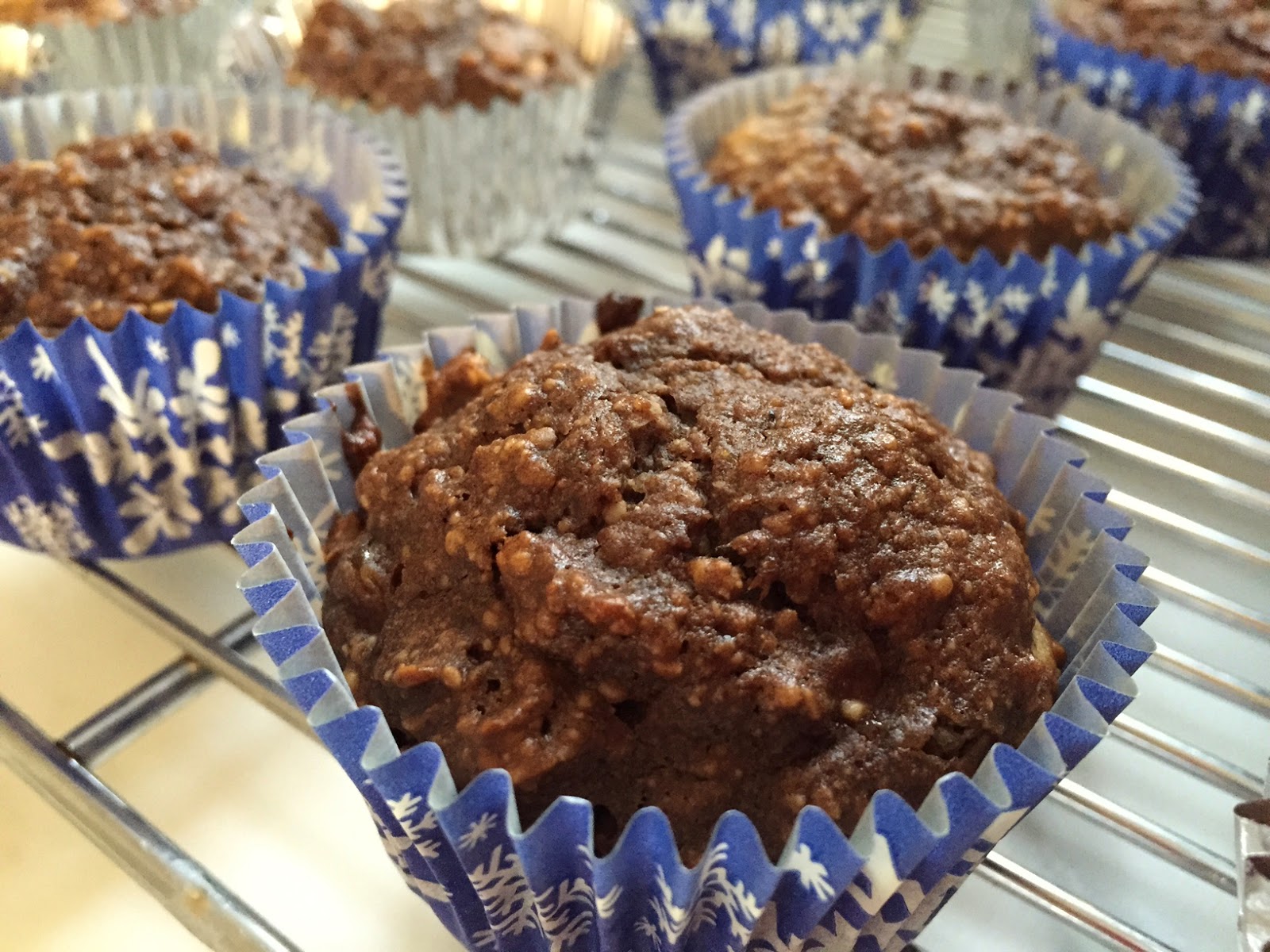 The Full Plate Blog: snow day baking: banana chocolate oat muffins with ...