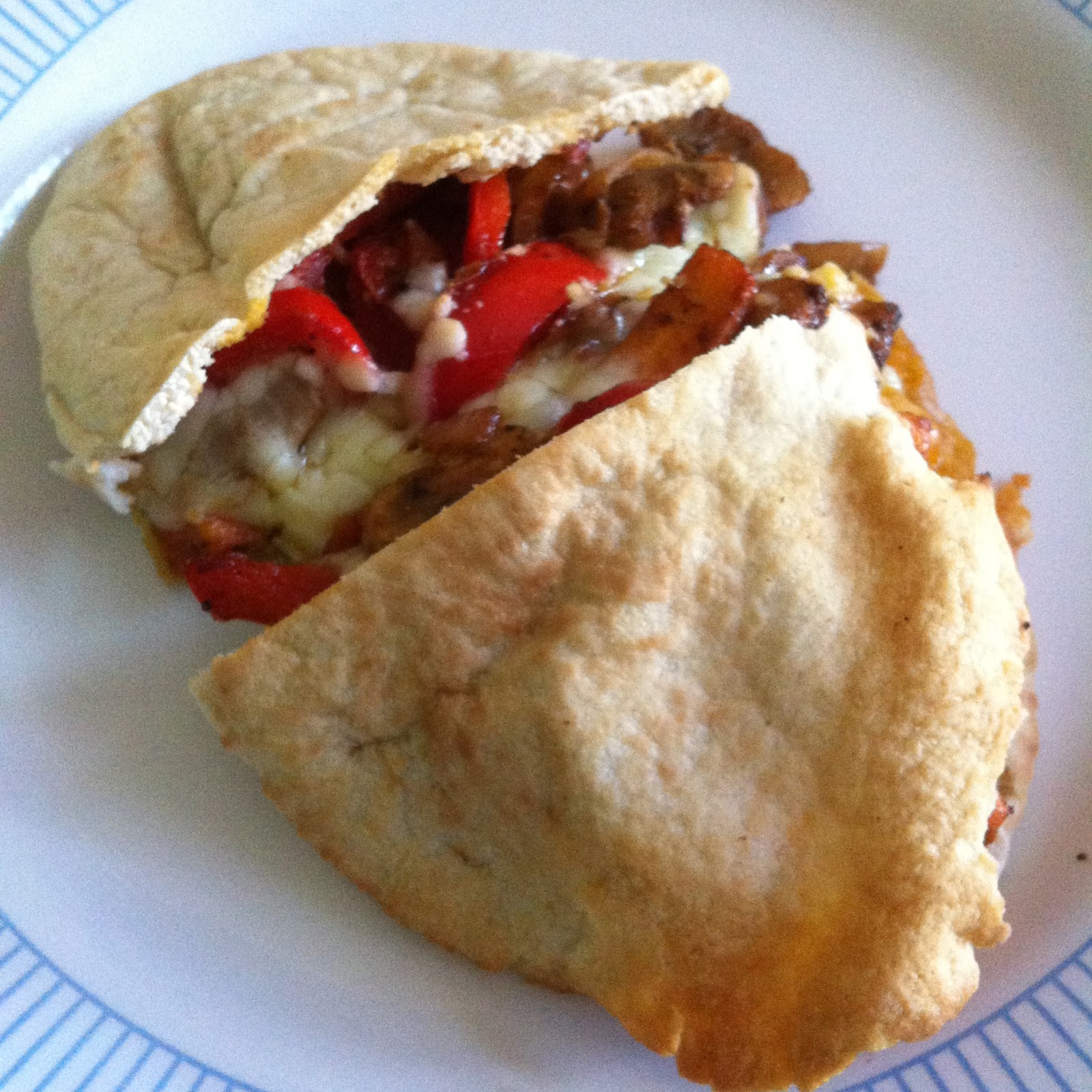 Ruth's blog: Baked Stuffed Cheesy Mexican Pittas