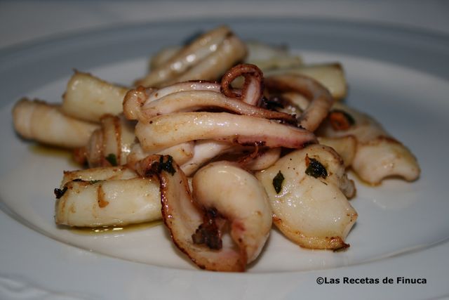 Las Recetas de Finuca: Calamar a la plancha con ajo y perejil