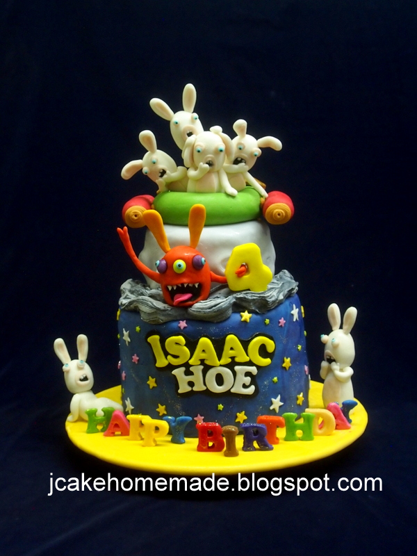 Jcakehomemade: Rabbids Invasion birthday cake 瘋狂兔子 入侵蛋糕