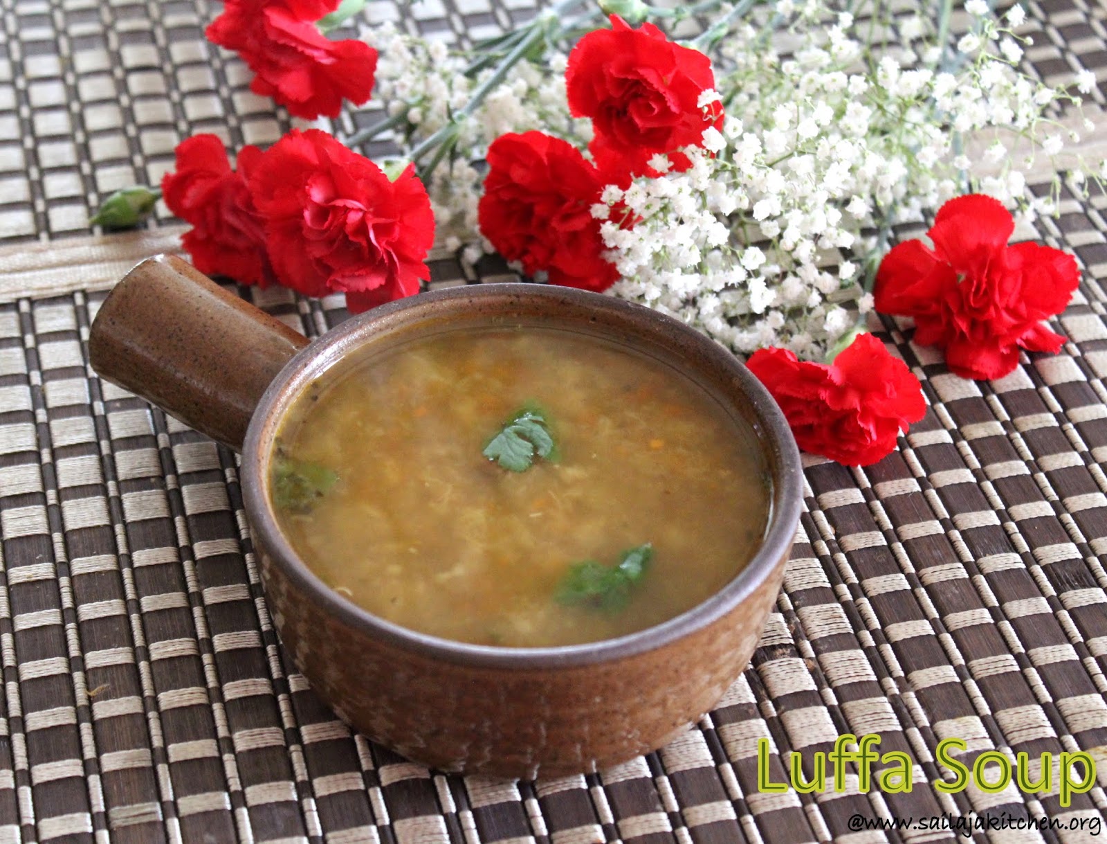 Sailaja Kitchen...A site for all food lovers!: Luffa Soup / Loofah Soup ...