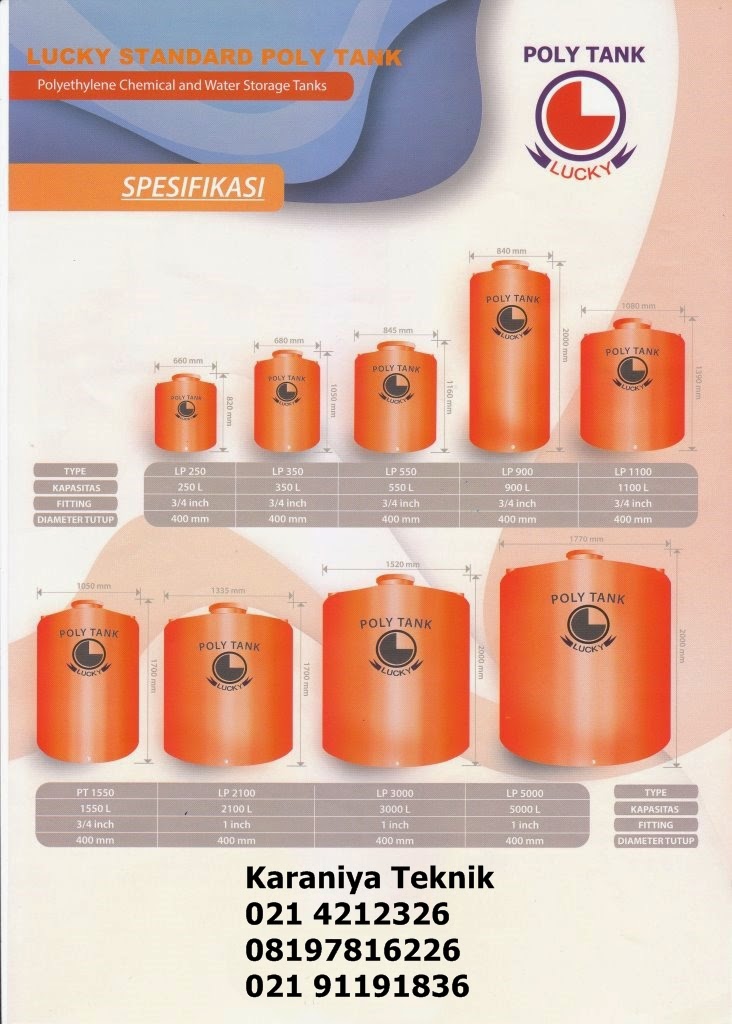 Tangki Tandon WaterTank Toren Lucky PolyTank , Lucky Gold PolyTank ...