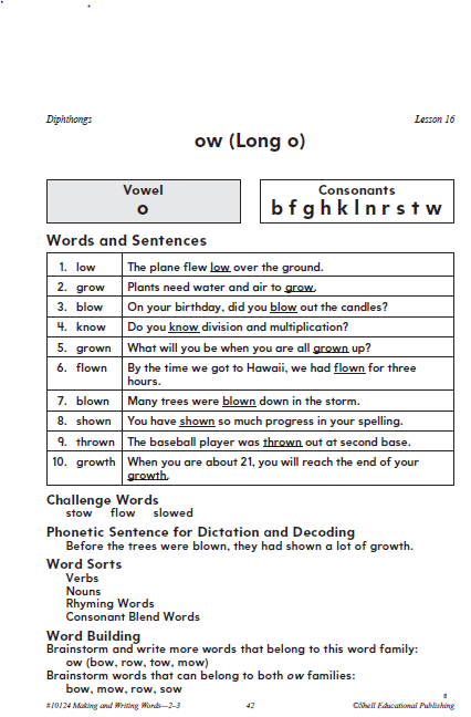 The Organized Chaos Of Instruction: "OW" Word Sort, Poem & Word Study ...