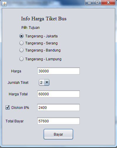 Membuat Aplikasi Tiket Bus Dengan Java NetBeans