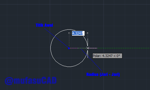 Kursus AutoCAD Gratis: Teknik Menggunakan Perintah Circle