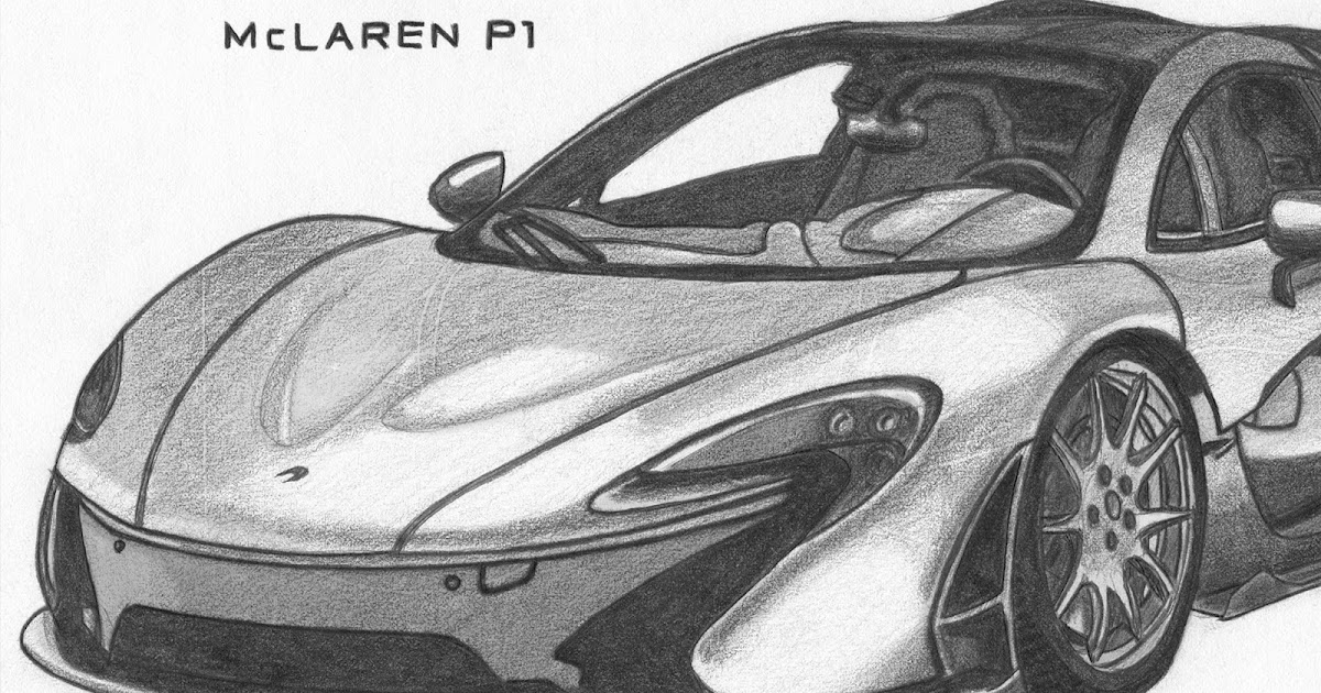 McLaren P1 Drawing ~ Von Malegowski