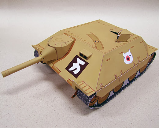 Papercraft Hetzer Jagdpanzer Tank/Tanque Destroyer ~ Papercraftsparati ...