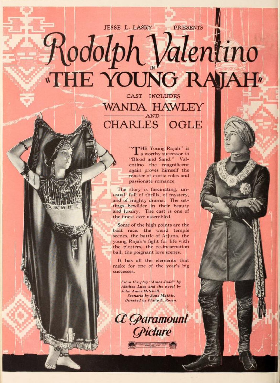 Iverson Movie Ranch: "The Young Rajah," starring Rudolph Valentino ...