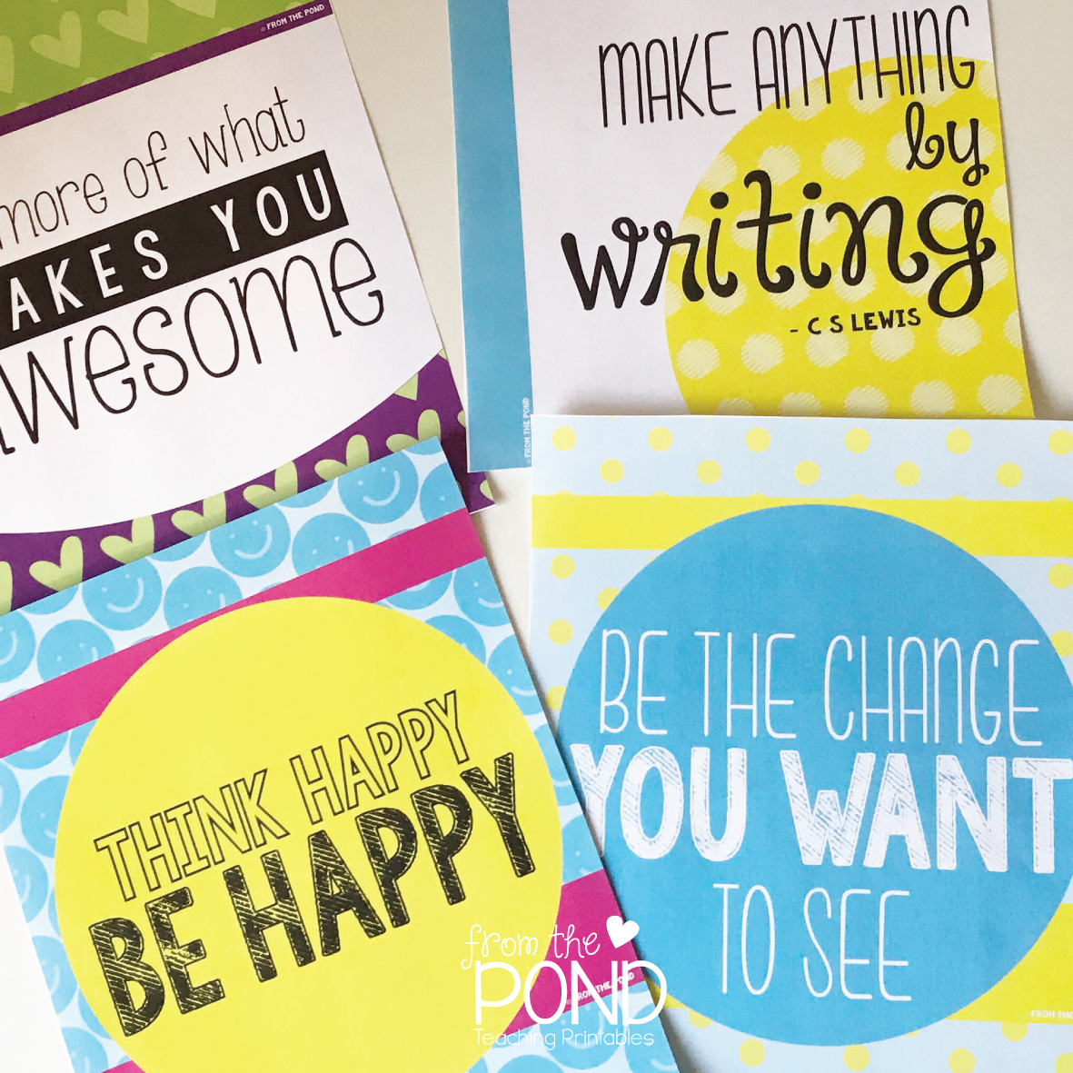 Classroom Posters to Motivate | From the Pond