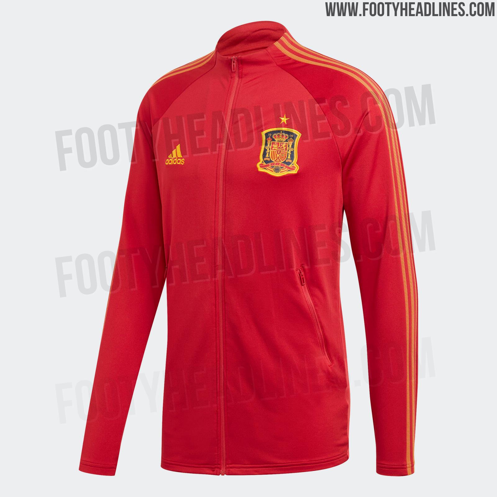 Adidas Spain EURO 2020 Tracksuit Leaked | Interesting Three Stripes ...