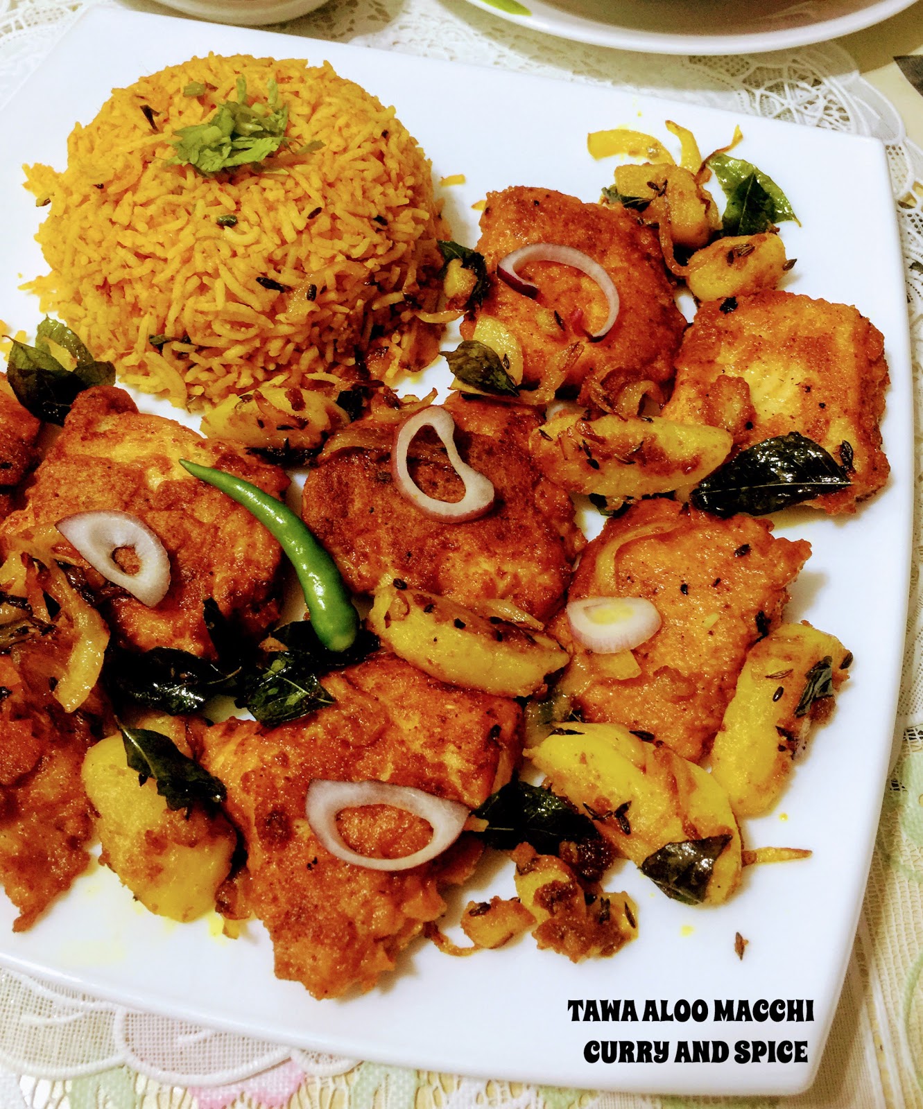 CURRY AND SPICE: TAWA ALOO MACCHI