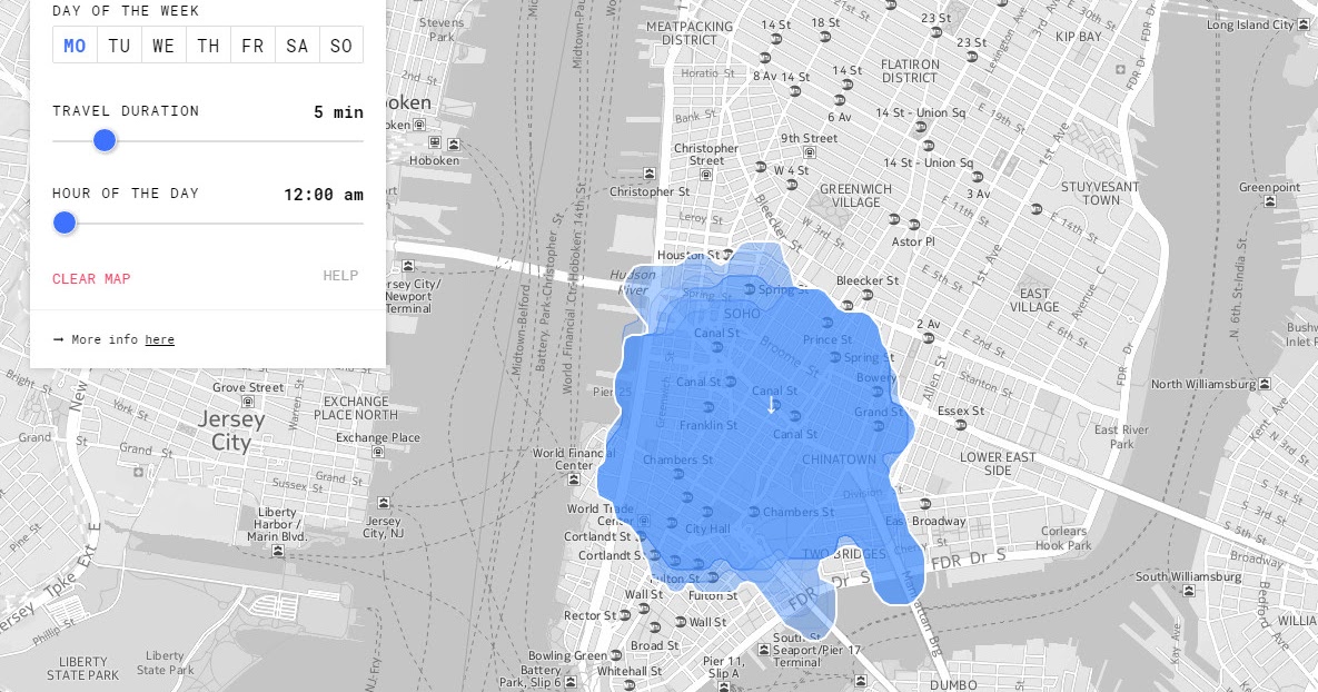 Isoscope: Exploring mobility - Vivid Maps