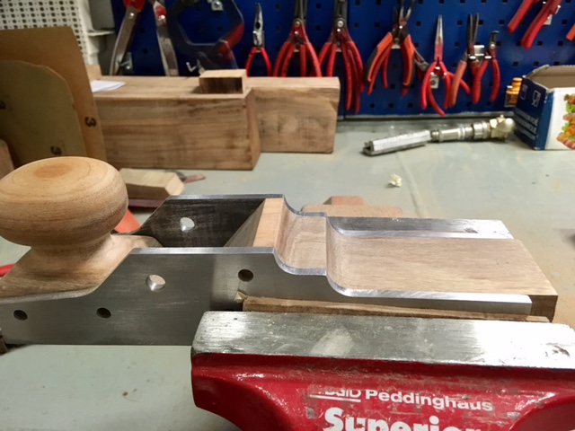 Mulesaw: Making an infill plane from scratch 9, rear infill.