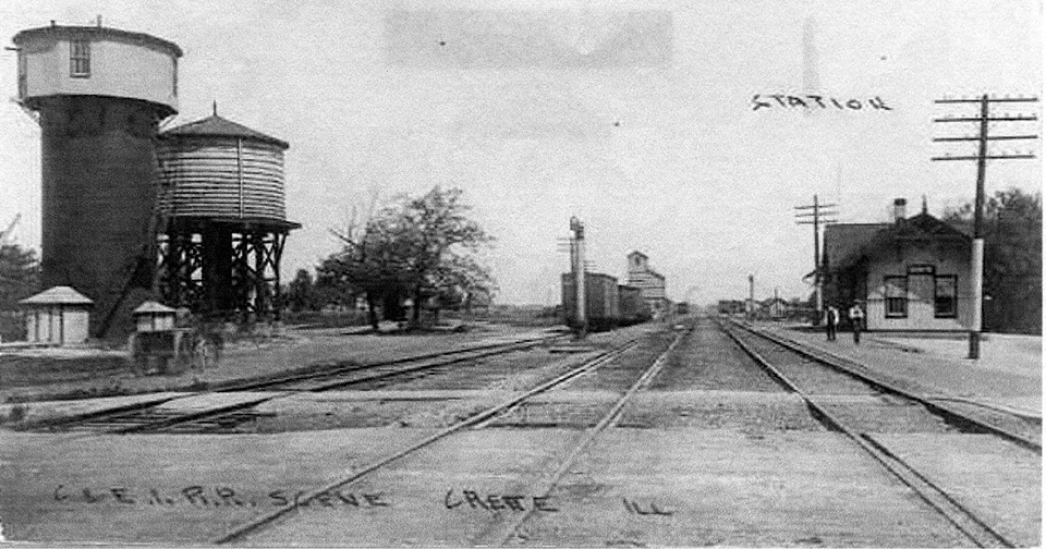 Towns and Nature: Crete, IL: C&EI Depot and Water Towers