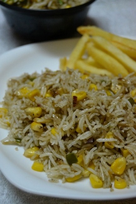 Vaniensamayalarai: Simple Sweet Corn Fried Rice