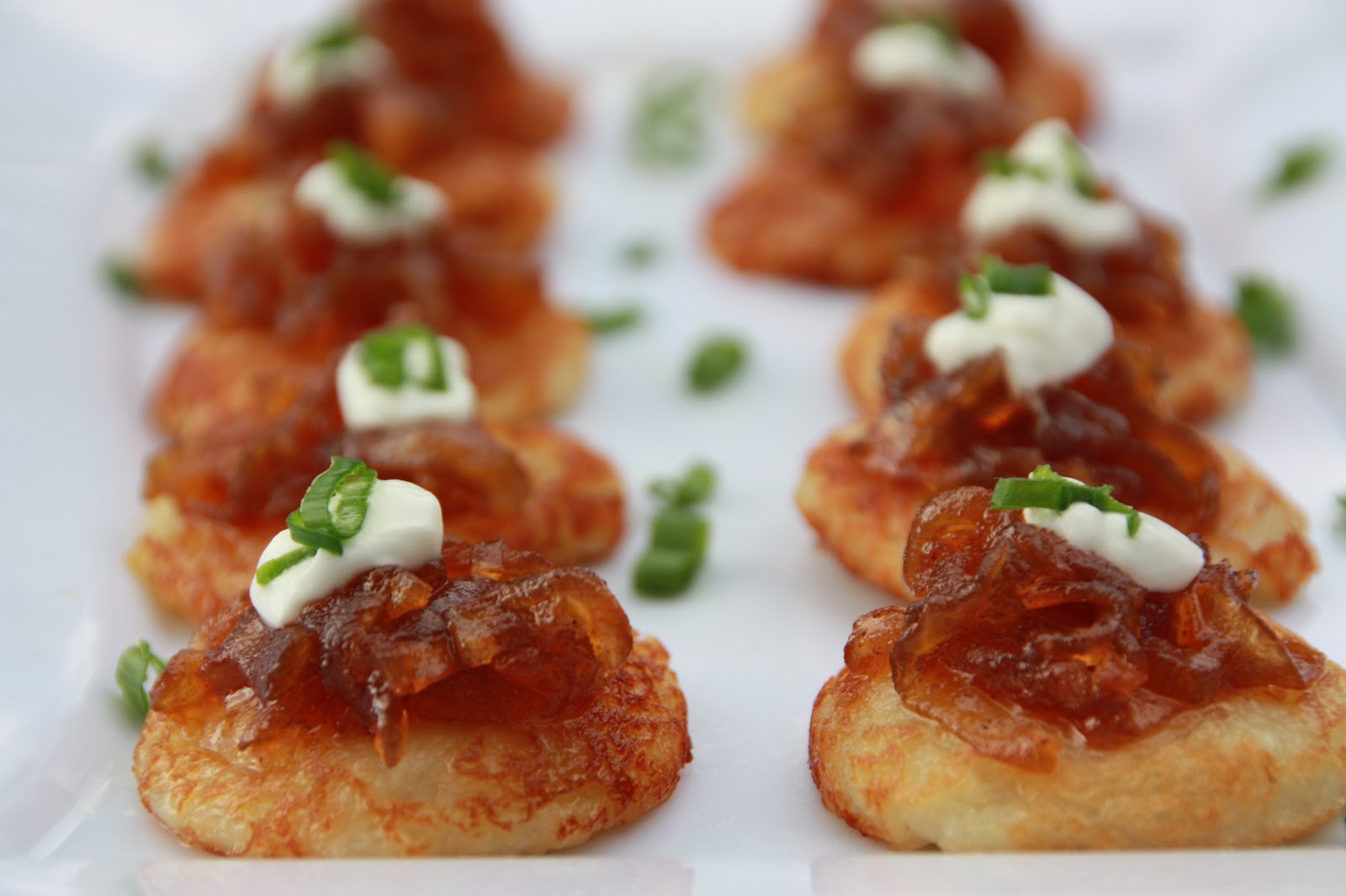 EVERYDAY SISTERS: Mini Potato Pancakes with Carmelized Apples