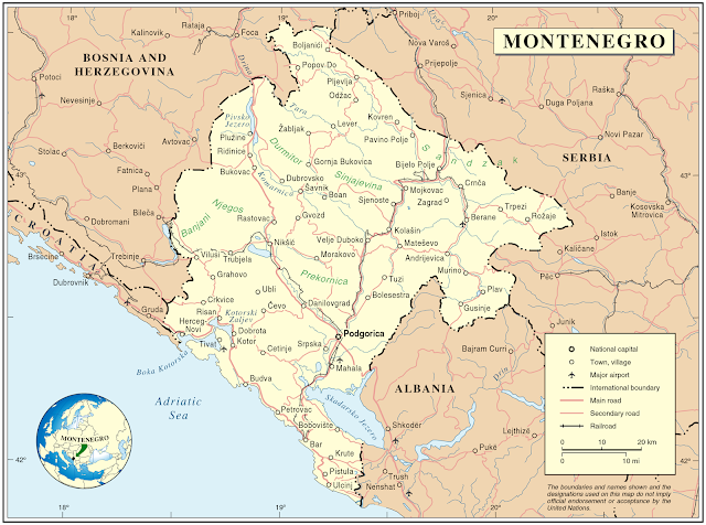 Montenegro Map