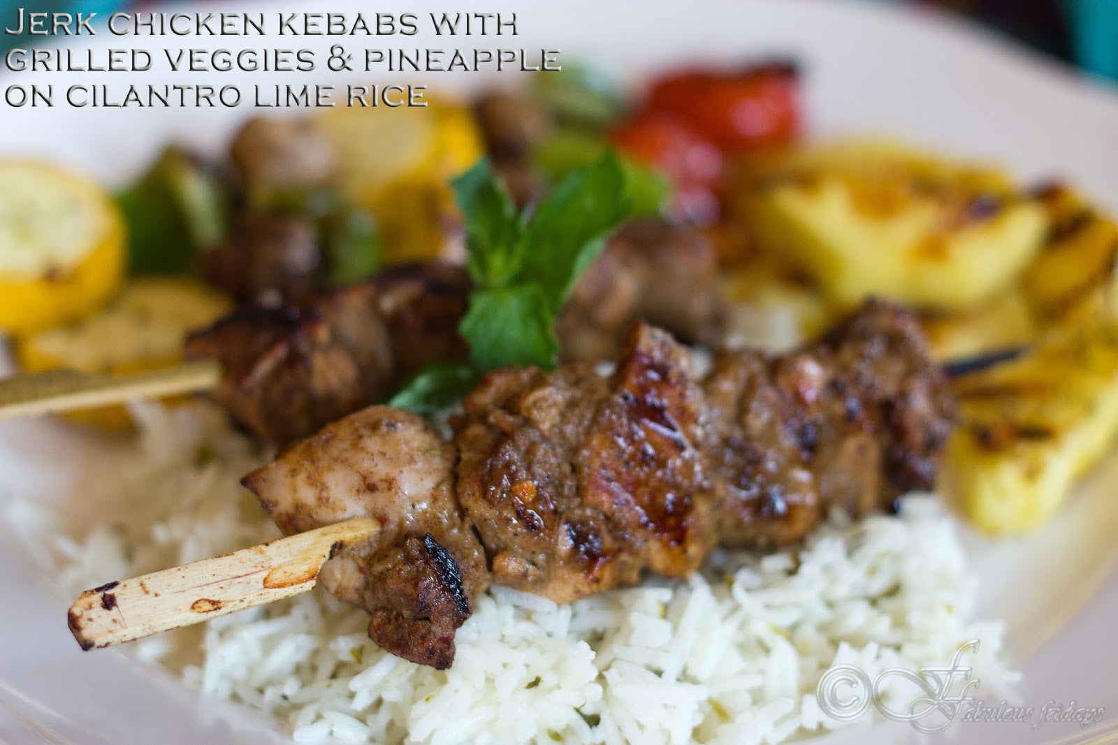 fabulous fridays: Jerk chicken skewers