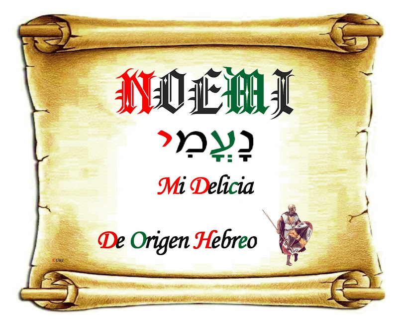 El origen de los nombres: Noemí