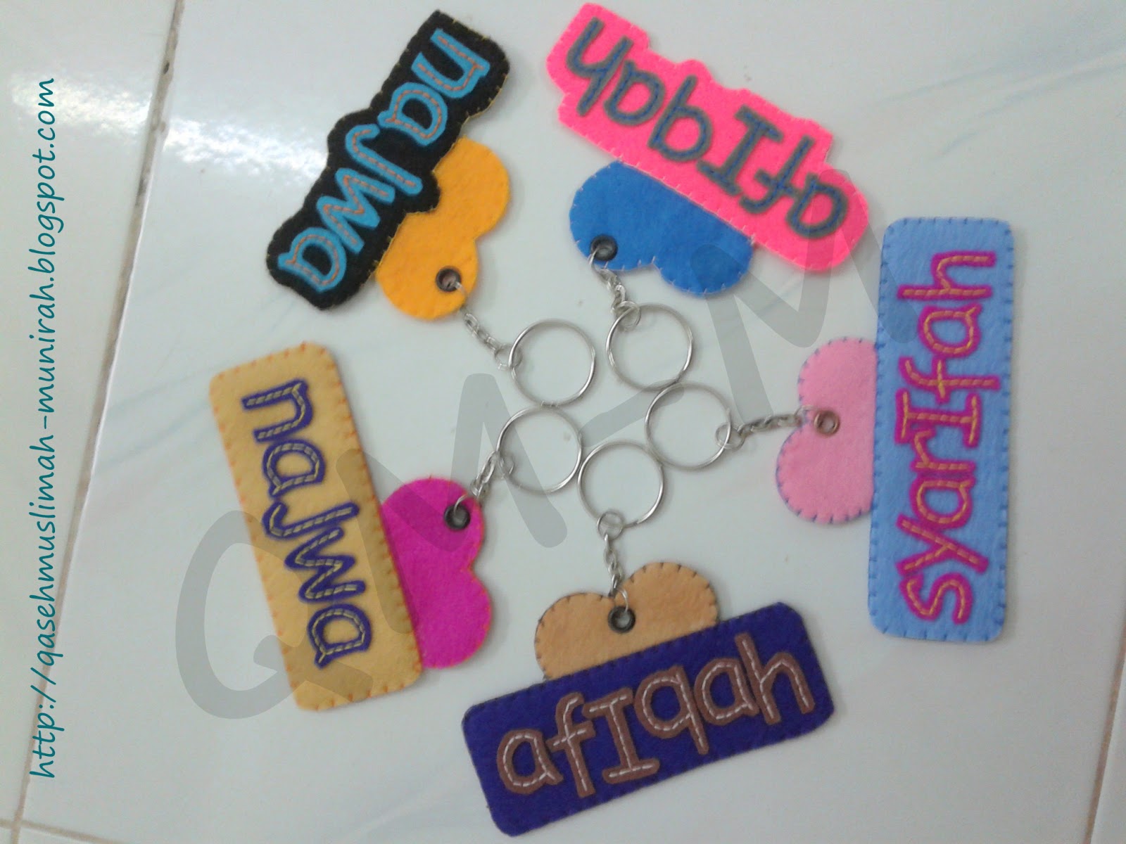 QasehMuslimah-Munirah: Handmake Craft : Keychain Tempahan Syarifah (Part 2)