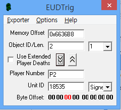 그리고 계산하면 플레이어 넘버가 P2, Unit ID가 18535 가 뜨는군요. 그리고 Byte Offset에 00 00 00 ...