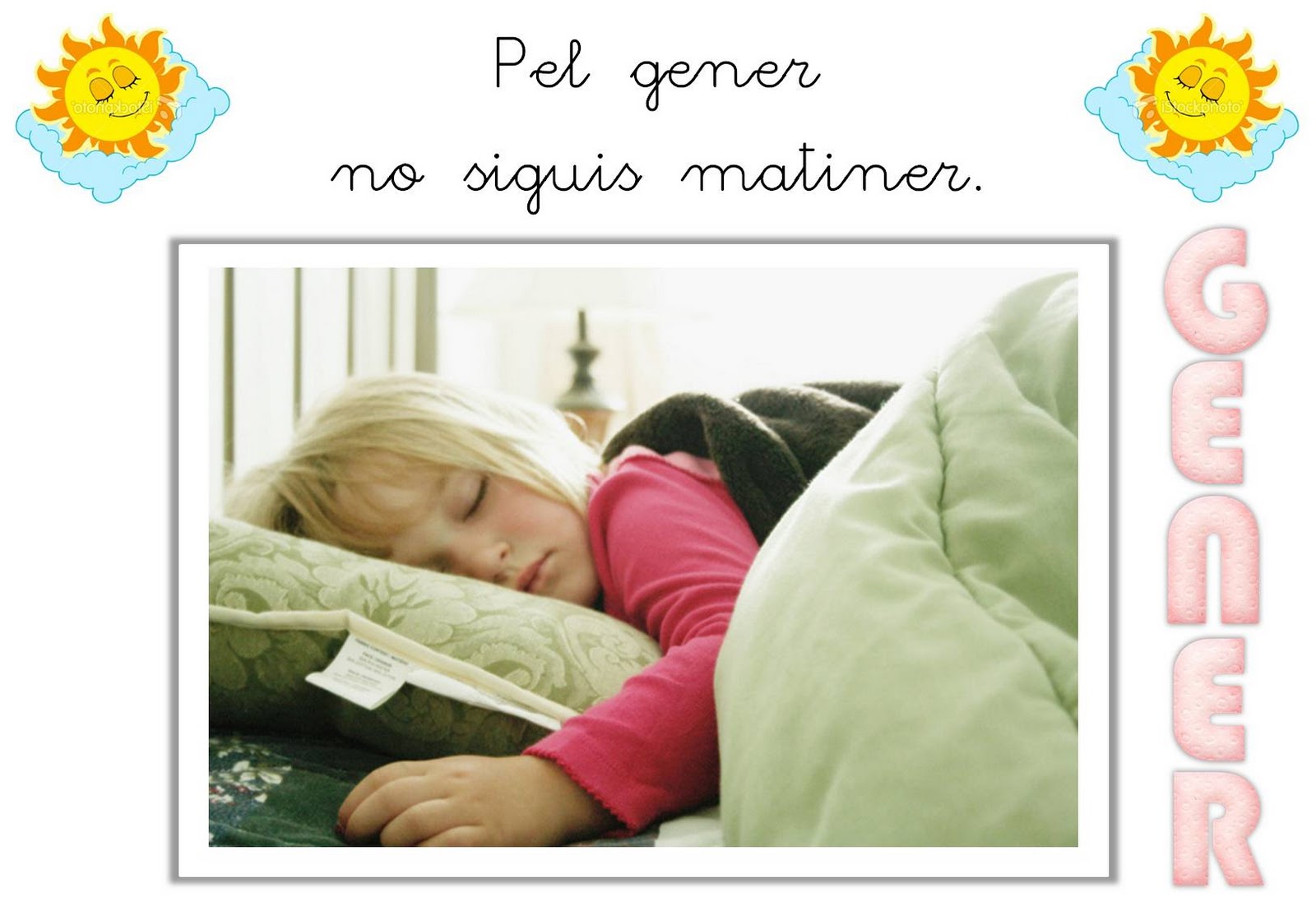 QUÉ HACEMOS HOY EN EL COLE?: DITA DE GENER