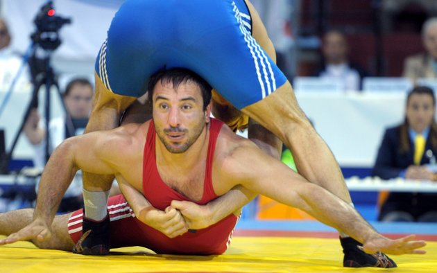 A Day in the Life: Awkward London Olympics wrestling photos