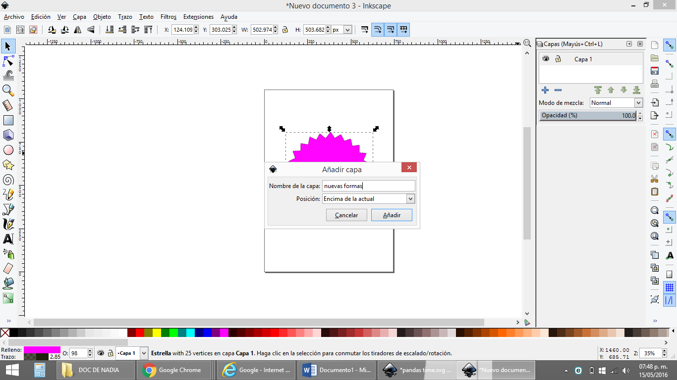 Trabajando con inkscape: TRABAJAR CON CAPAS Trabajando con inkscape: TRABAJAR CON CAPAS
